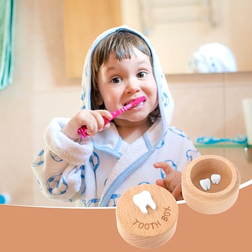 Snapklik.com : Tooth Fairy Box 3D Carved Wooden Tooth Box Baby Teeth ...