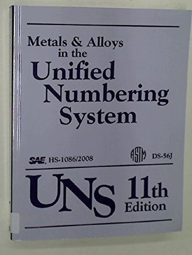 Amazon | Metals & Alloys in the Unified Numbering System | American ...