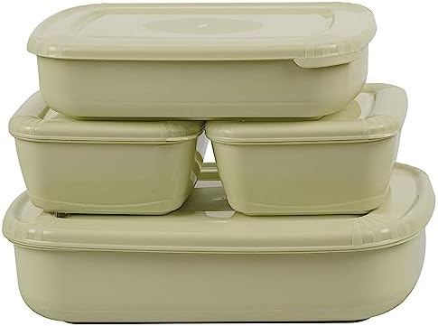 Buy ASIAN Plastowares Utility Star Storage Containers Set of 4, (500 Ml x 2, 800 Ml, 1800 ml ...