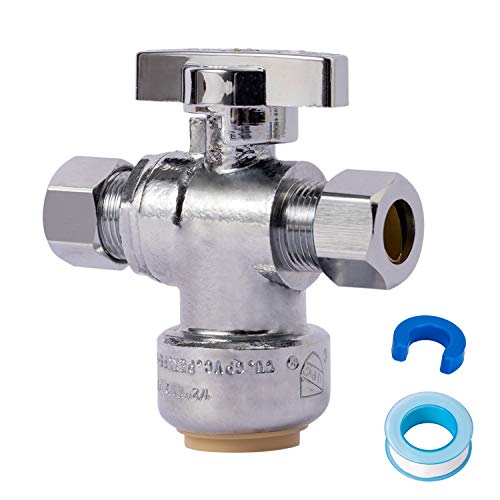Snapklik.com : SUNGATOR Dual Compression Outlet Stop Valve, 1/2 Push-to ...