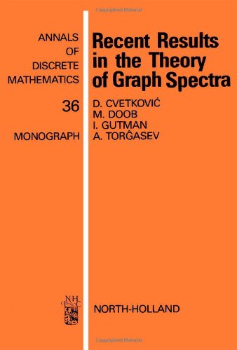 Recent Results in the Theory of Graph Spectra (Volume 36) (Annals of ...