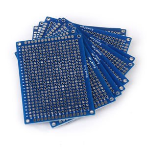 10PCS 5x7cm Double Side Prototype Board Perforated 2.54mm Breadboard ...