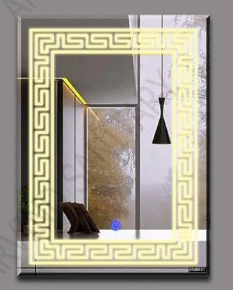 Buy ARANAUT Rectangular Shaped Mirror, LED Illuminated Vanity Mirror with Touch Sensor, Wall ...