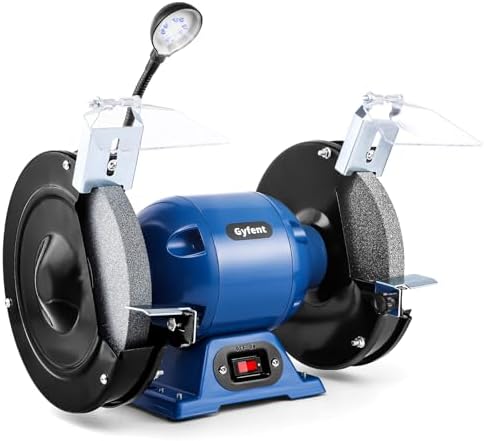 Gyfent Bench Grinder, 3.2-Amp 8-Inch High Speed Bench Grinder 3560 RPM ...