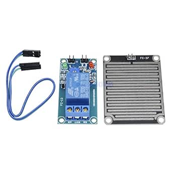 12V Raindrops Controller Module Rain Sensor Relay Module for Arduino ...