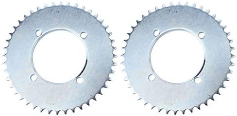 T8F 44T Rear Chain Sprocket, Steel Alloy, 2.1 Inch Diameter for 43cc ...