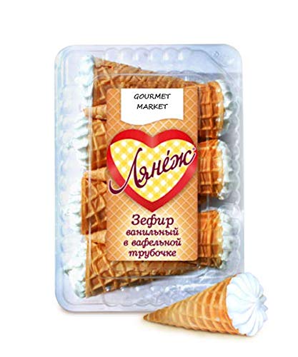 Amazon.com : European Gourmet Zefir/Marshmallows Vanilla In Waffle Cone ...