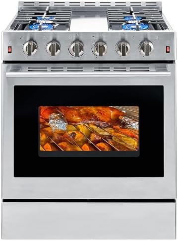 Amazon.com: THOR Kitchen Freestanding Professional 30-Inch Gas Range in ...