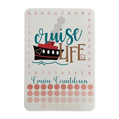 Amazon.com: Cruise Countdown Activity Sticker (Choose One) From Made By ...