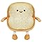 Amazon.com: Pacreck Toast Bread Plush Pillow Toy Bread Doll Funny Cute ...