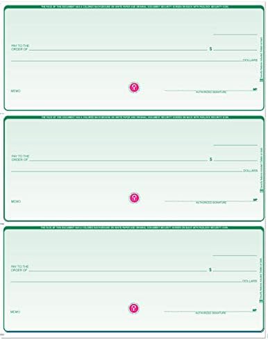 Amazon.com : Checks for Less 3 Per Page Blank Business Checks, Blank ...