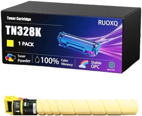 RUOXQ Compatible for Konica Minolta TN328 Toner Cartridge bizhub C251i ...