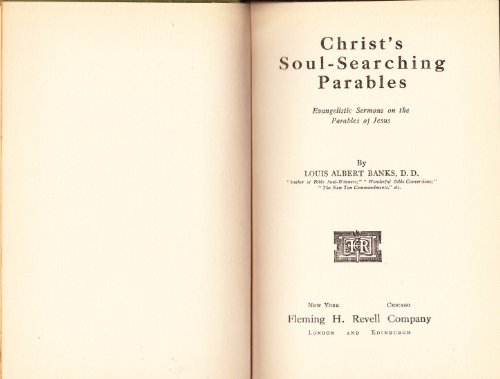 Christ's Soul-Searching Parables: Banks, Louis Albert: Amazon.com: Books