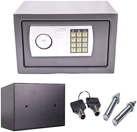 Electronic Home Mini Safe Deposit Box Digital Code Steel Money Cash ...