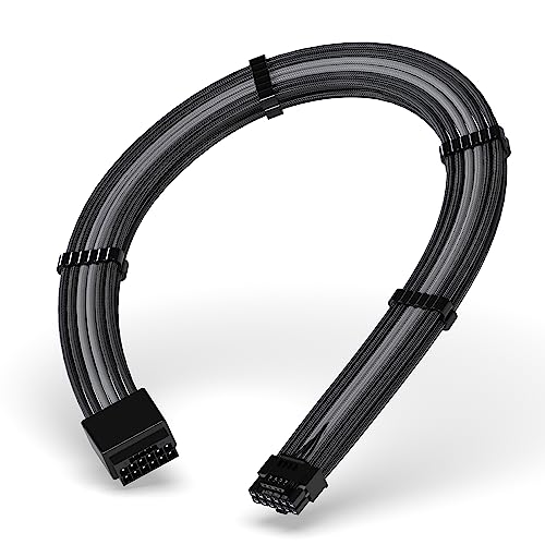 Snapklik.com : EZDIY-FAB GPU Power Sleeved Cable Extension, 16pin(12+4 ...