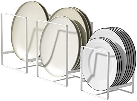 Amazon.com - LINFIDITE 2 Pack Plate Holder Organizer Large Dish Storage ...