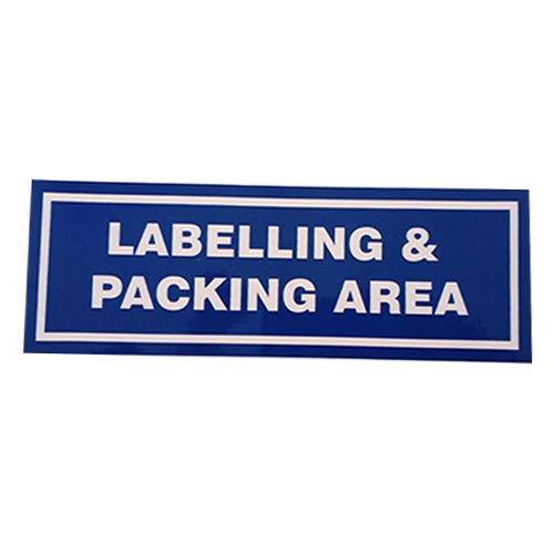 Mr. Safe - Labelling & Packing Area Sign Sunboard - 3mm (12 Inch X 4 ...