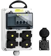 Power Distribution Box, 110V High Current Wall Mount Electrical Box ...