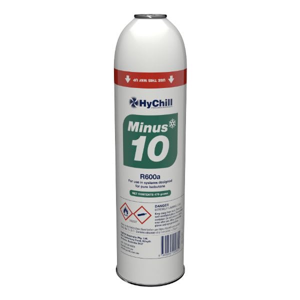 HYCHILL Minus 10 (R600a) Low GWP Hydrocarbon Refrigerant 475g can ...