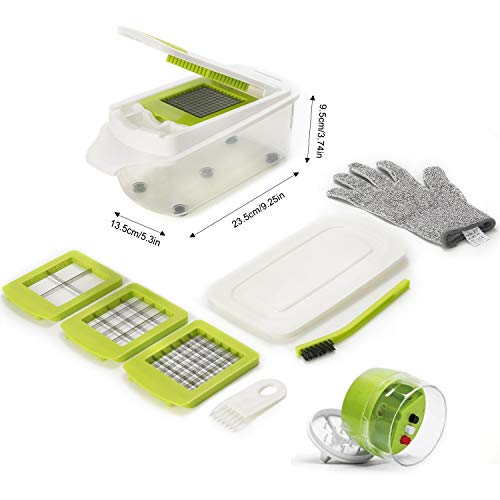 (45% OFF) 16-in-1 Vegetable-Fruit-Cheese Dicer, Includes Spiralizer ...