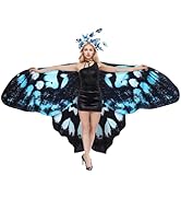 Amazon.com: INCOK Black Gold Moth Wings - Adult Double-Sided Printing ...
