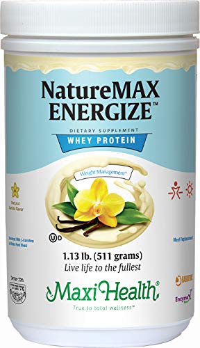 Maxi-Health NatureMax Energize Whey Protein Powder- Diet Supplement ...