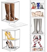 Amazon.com: DAYOOH X-Large Clear Plastic Boxes for Big Shoes, Acrylic ...