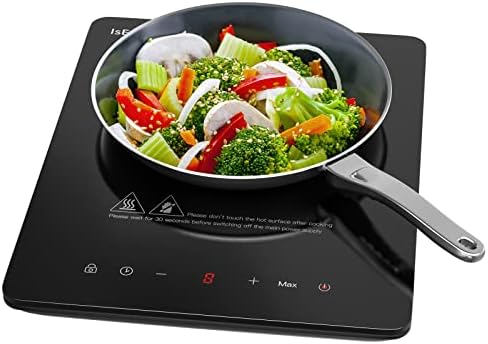 Daewoo 2000W Electric Single Induction Hob with Built-In Timer and ...