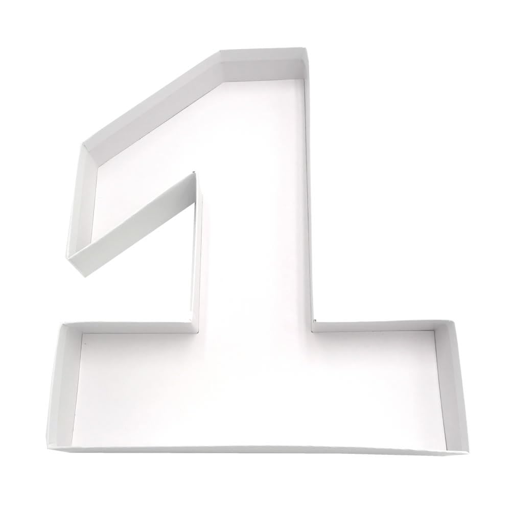 Amazon.com: 12.2" Fillable Cardboard Number Serving Tray Cut Out ...