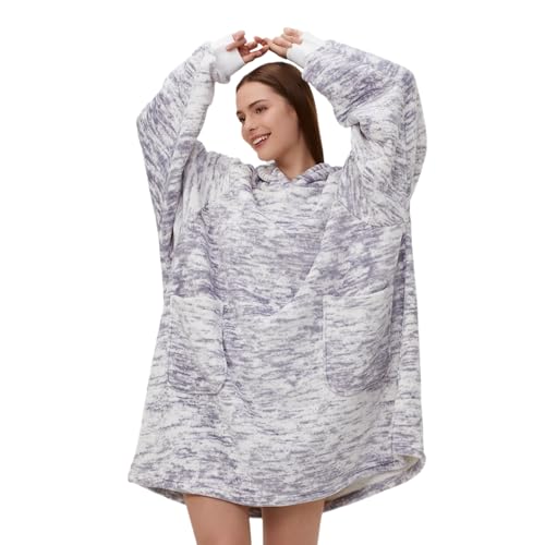 Snapklik.com : Wearable Blanket Hoodie Adult, Oversized Sherpa ...