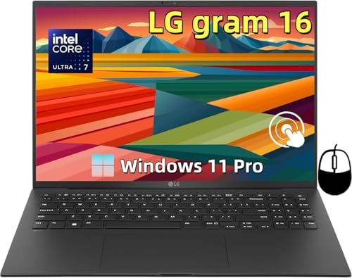 Amazon.com: LG Gram 16 Touchscreen Laptop, with Office 2024 Lifetime License, AI-Enabled Intel ...