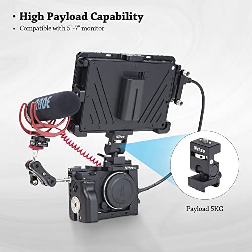 Nitze Field Monitor Mount (NATO Clamp to Retractable 1/4″ Locating Pins ...