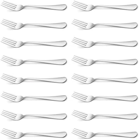 Amazon.com: Briout Forks Silverware, Set of 16 Dinner Forks, 8 Inches ...