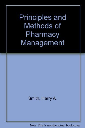 Buy Principles and Methods of Pharmacy Management Book Online at Low ...