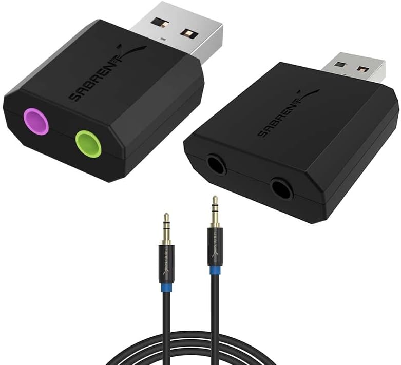 Amazon.com: USB External Stereo Sound Adapter for Windows and Mac. Plug ...