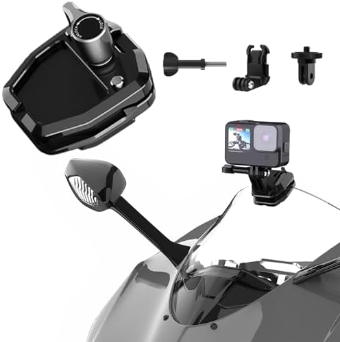 Higatful Camera Motorcycle Windshield Mount for Insta360 X4 X3 X2 Ace ...