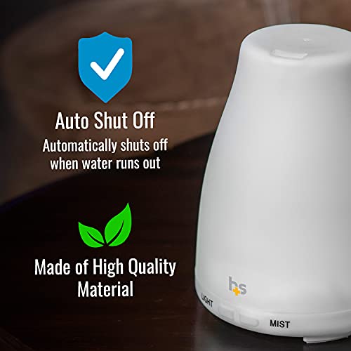 HealthSmart Essential Oil Diffuser, Cool Mist Humidifier and ...