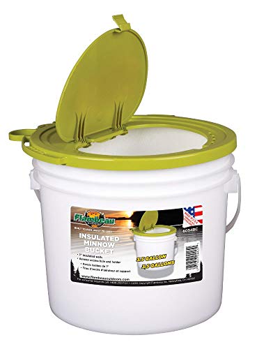 Snapklik.com : Flambeau Outdoors 6054BC 3.5 Gallon Insulated Minnow Bucket