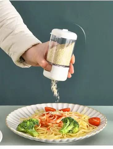 NISHIV Salt Dispenser Salt and Pepper Shakers Double Sides Pour Storage ...