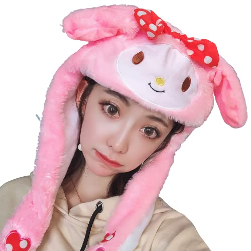 Buy Dressify® Kids I Girl's Bow Style Moving Ear Plush Fleece Cap for ...