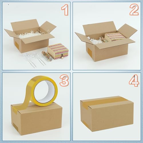 Snapklik.com : 6x4x3 Shipping Boxes 50 Pack Corrugated Cardboard Boxes ...