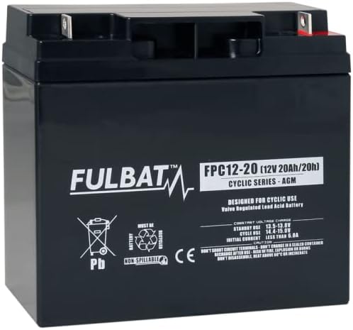 FULBAT - BATTERIE AGM FULBAT FPC12-20 12V 20AH : Amazon.fr: Bricolage