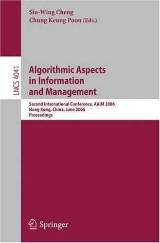 『Algorithmic Aspects in Information and Management: Second - 読書メーター