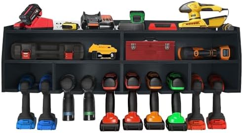 Pro-Lift Cordless Drill Organizer – wall mount power tool storage rack ...