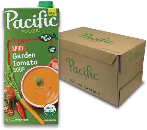 Amazon.com : Pacific Foods Organic Spicy Garden Tomato Soup, 32 oz ...