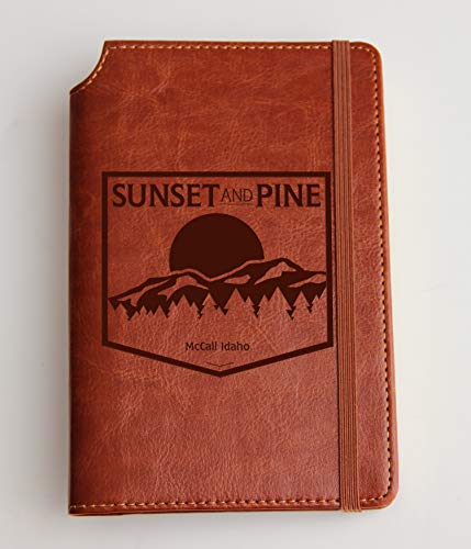 Custom company logo Journal with Custom text or custom quote leather ...