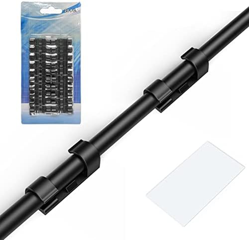 Amazon.com: OLAIKE 20 Pcs Self-Adhesive Cable Clips for Wall and Desk ...