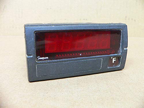 SIMPSON Electric F45-1-80-0-F Digital Panel Meter,Temperature: Amazon ...