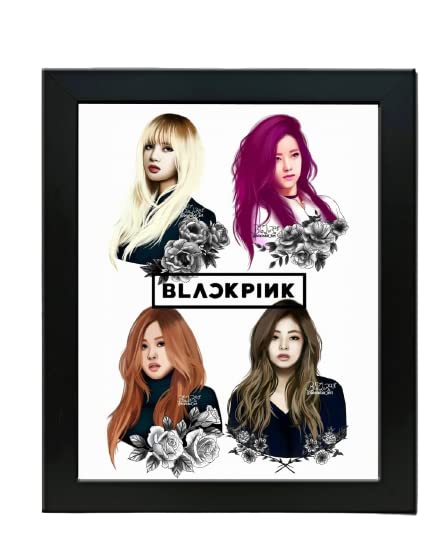 Pixel Art BlackPink Framed Poster for Room & Office Wall 10 X 12 Inch ...