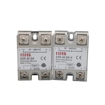 Amazon.com: SSR- DA/DA-H DC-AC Solid State Relay 10A 25A 40A 50A 60A 75A 80A 100A(DC-AC,60A ...